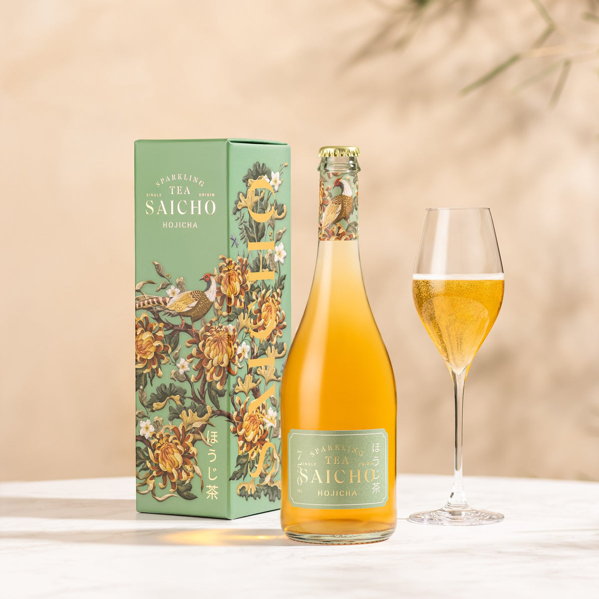 Saicho Sparkling Tea Hojicha - 750ml